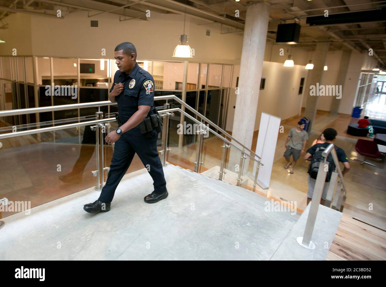 Austin, Texas USA, August 27, 2014: Community college police officer ...