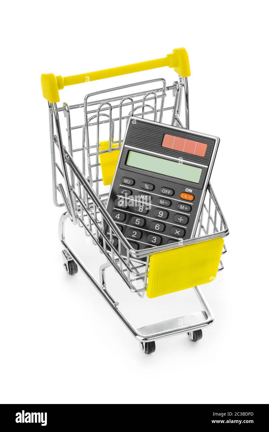 Shopping calculator hi-res stock photography and images - Alamy