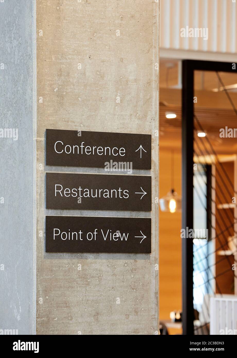 Wayfinding. Hotel Alsik, Sønderborg, Denmark. Architect: Henning Larsen ...