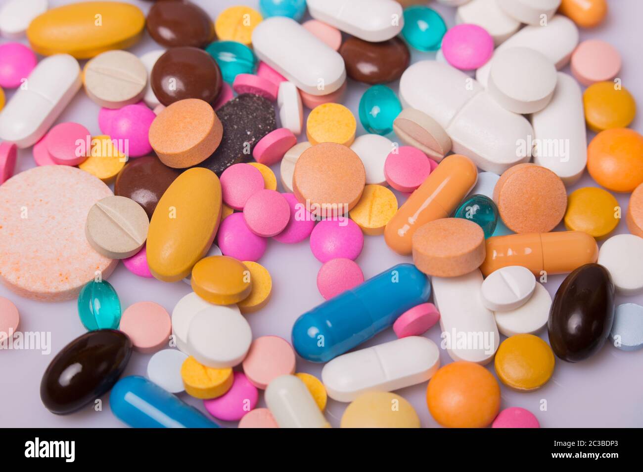 different Tablets pills capsule heap mix therapy drugs Stock Photo - Alamy