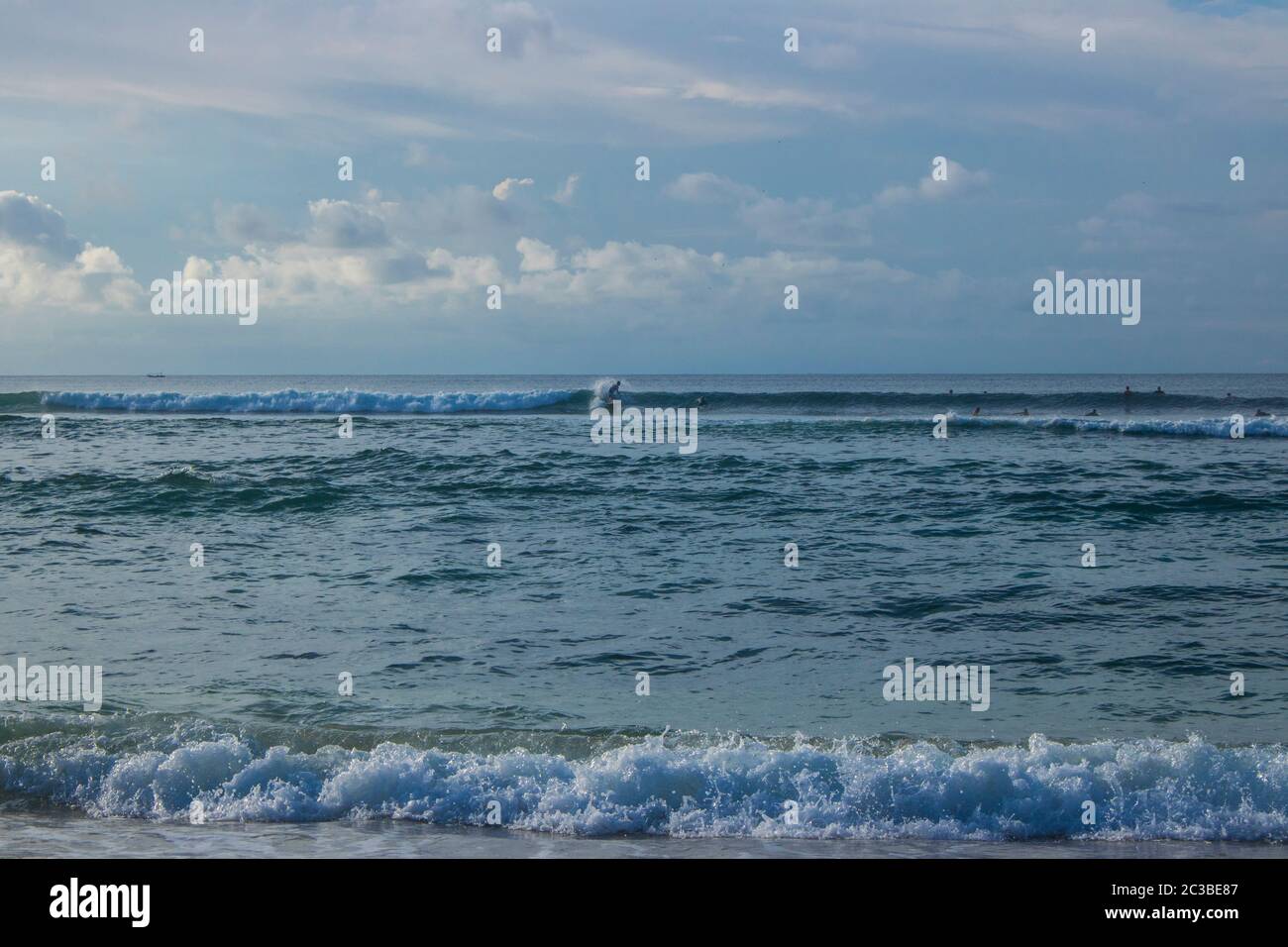beautiful summer beach view photo Stock Photo - Alamy
