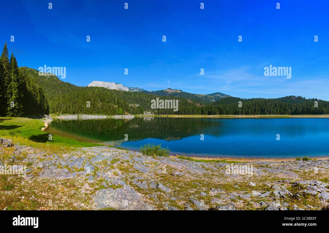 Black Lake (Crno Jezero) in Durmitor - Montenegro Stock Photo - Alamy