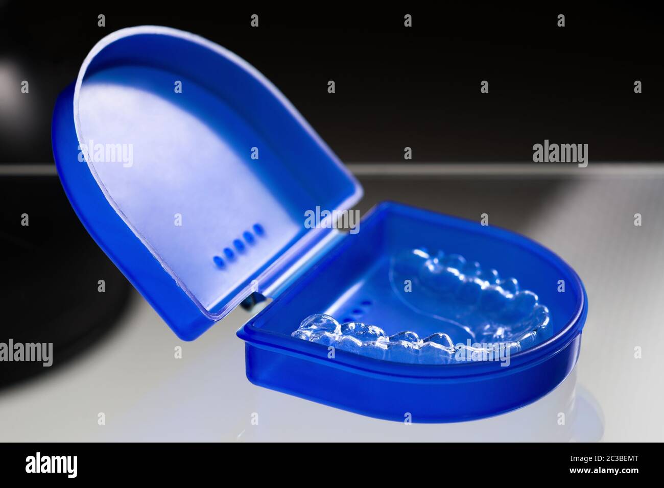 Retainer braces aligner bite tooth guard protection in container box ...