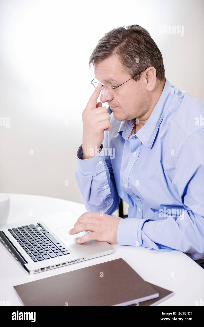 Man at work Stock Photo - Alamy