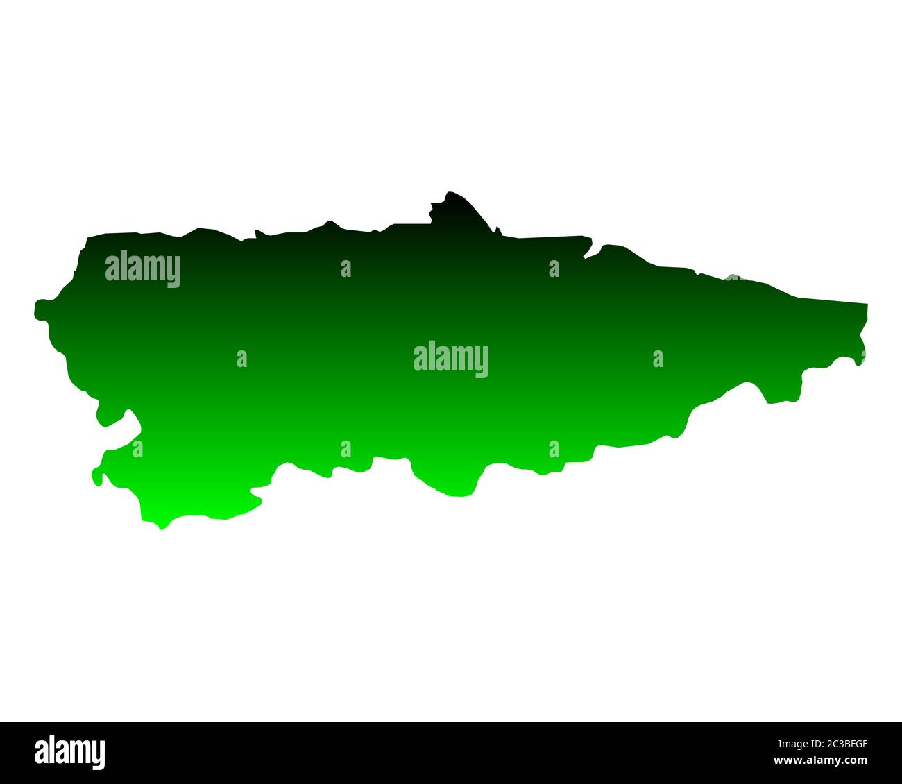 Map of Asturias Stock Photo - Alamy