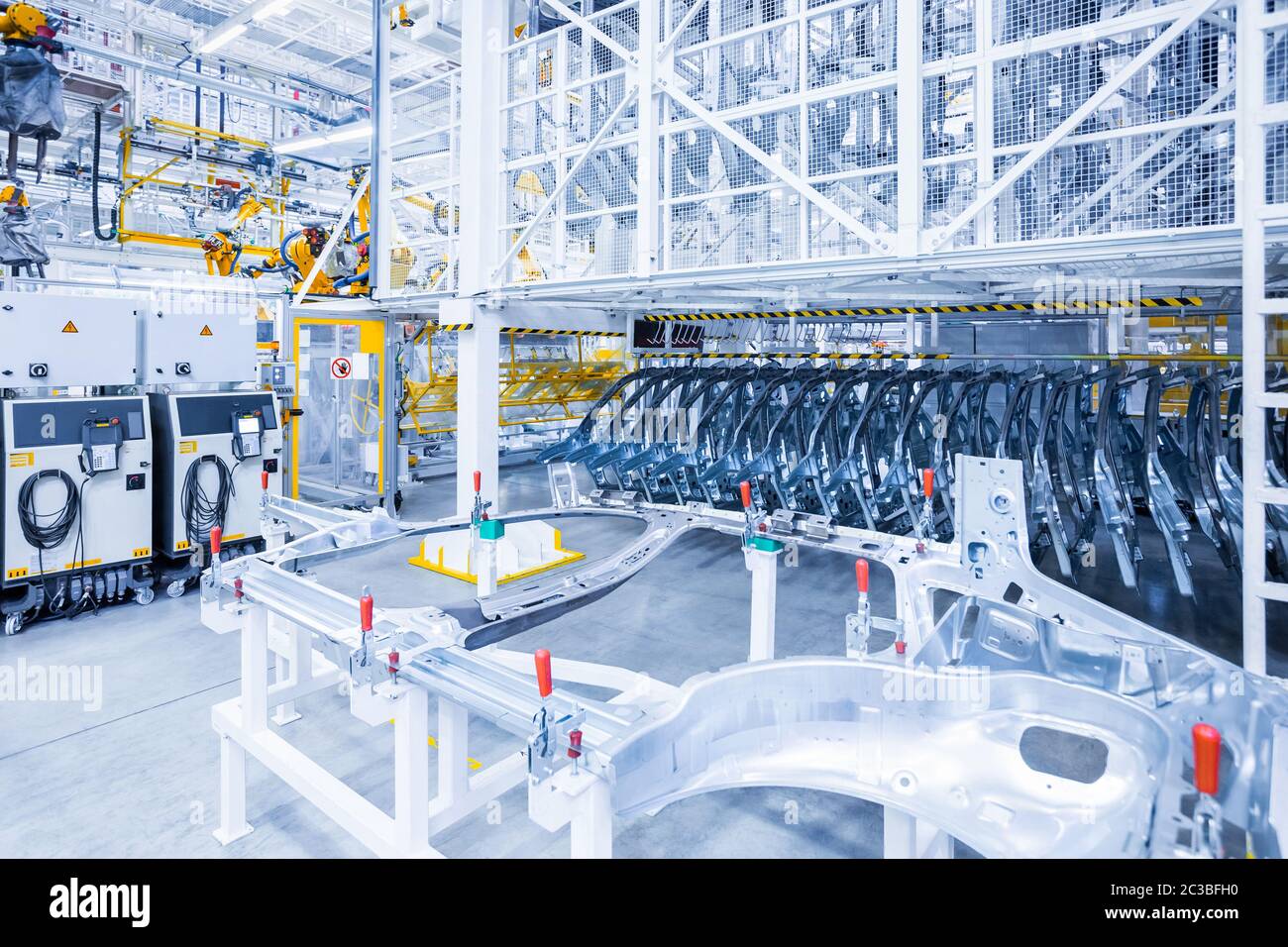 spare parts in a car factory Stock Photo - Alamy