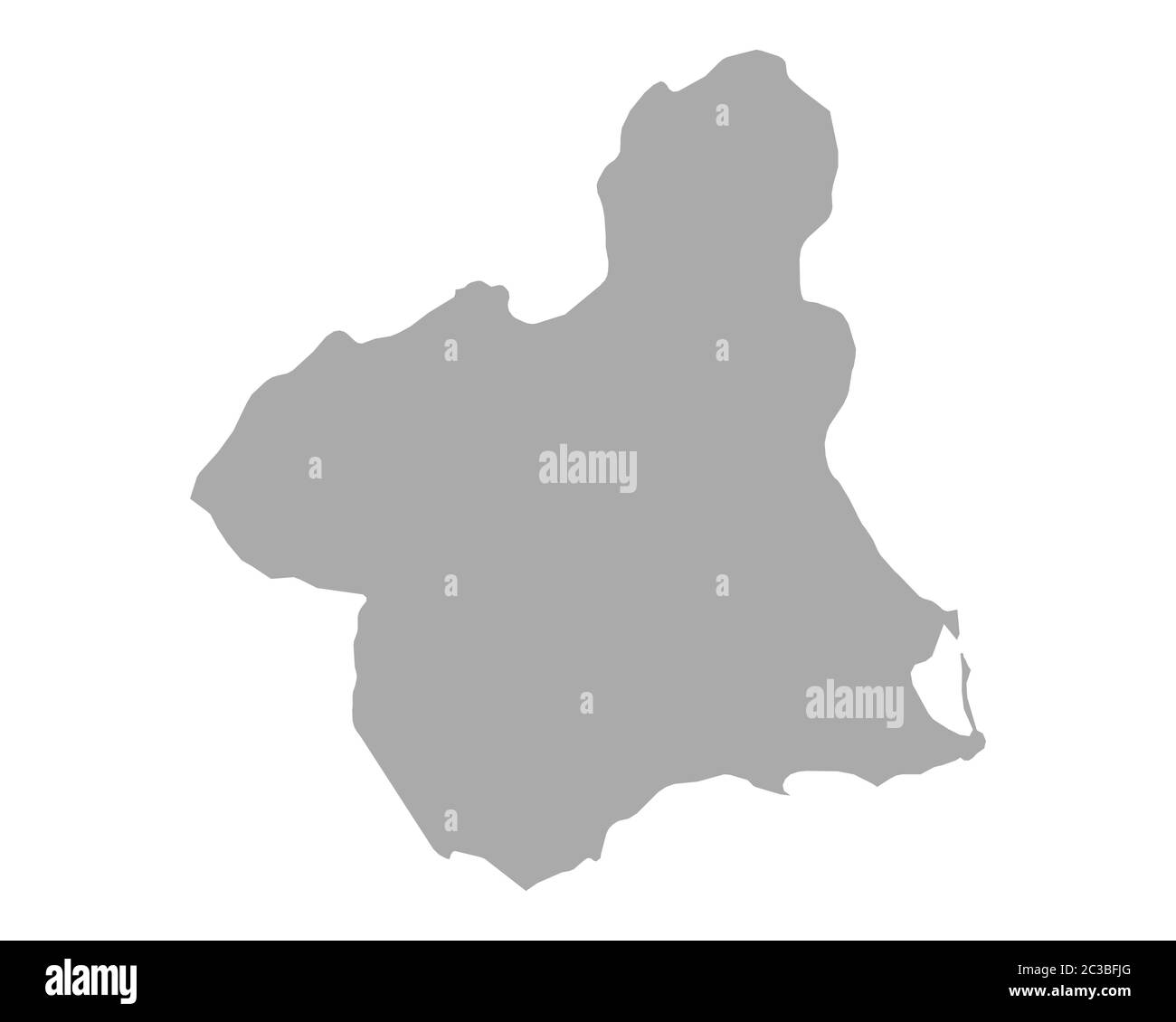 Map of Murcia Stock Photo - Alamy
