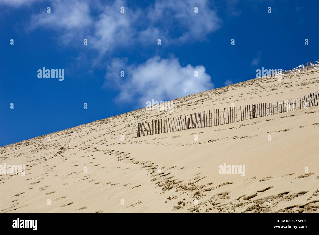 The Famous dune of Pyla, the highest sand dune in Europe, in Pyla Sur ...