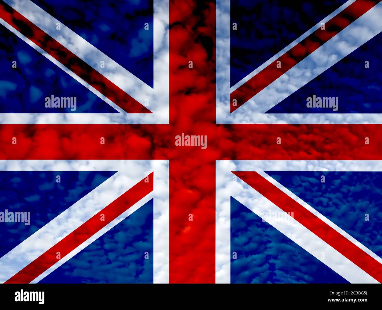 united kingdom england flag ilustration, computer generated Stock Photo ...