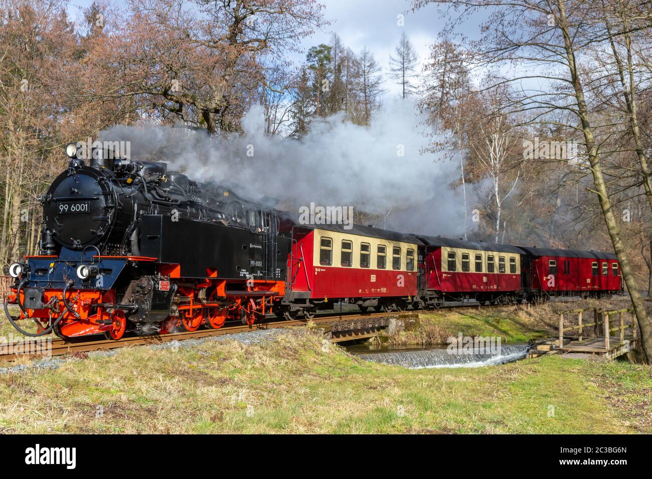 Harz narrow-gauge railway in the Selketal Harz Stock Photo - Alamy