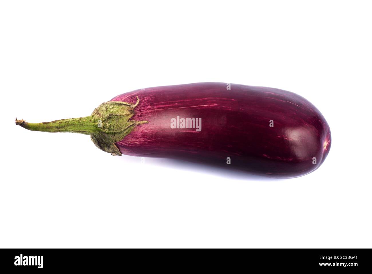 Eggplant or aubergine or brinjal vegetable isolated on a white ...