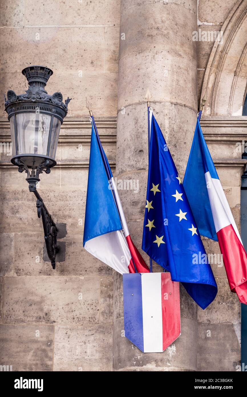French flags on official building hi-res stock photography and images ...