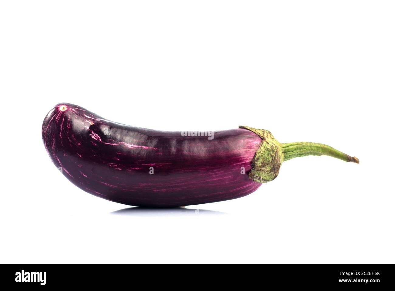 Eggplant or aubergine or brinjal vegetable isolated on a white ...
