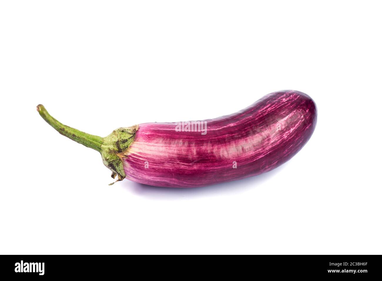 Eggplant or aubergine or brinjal vegetable isolated on a white ...