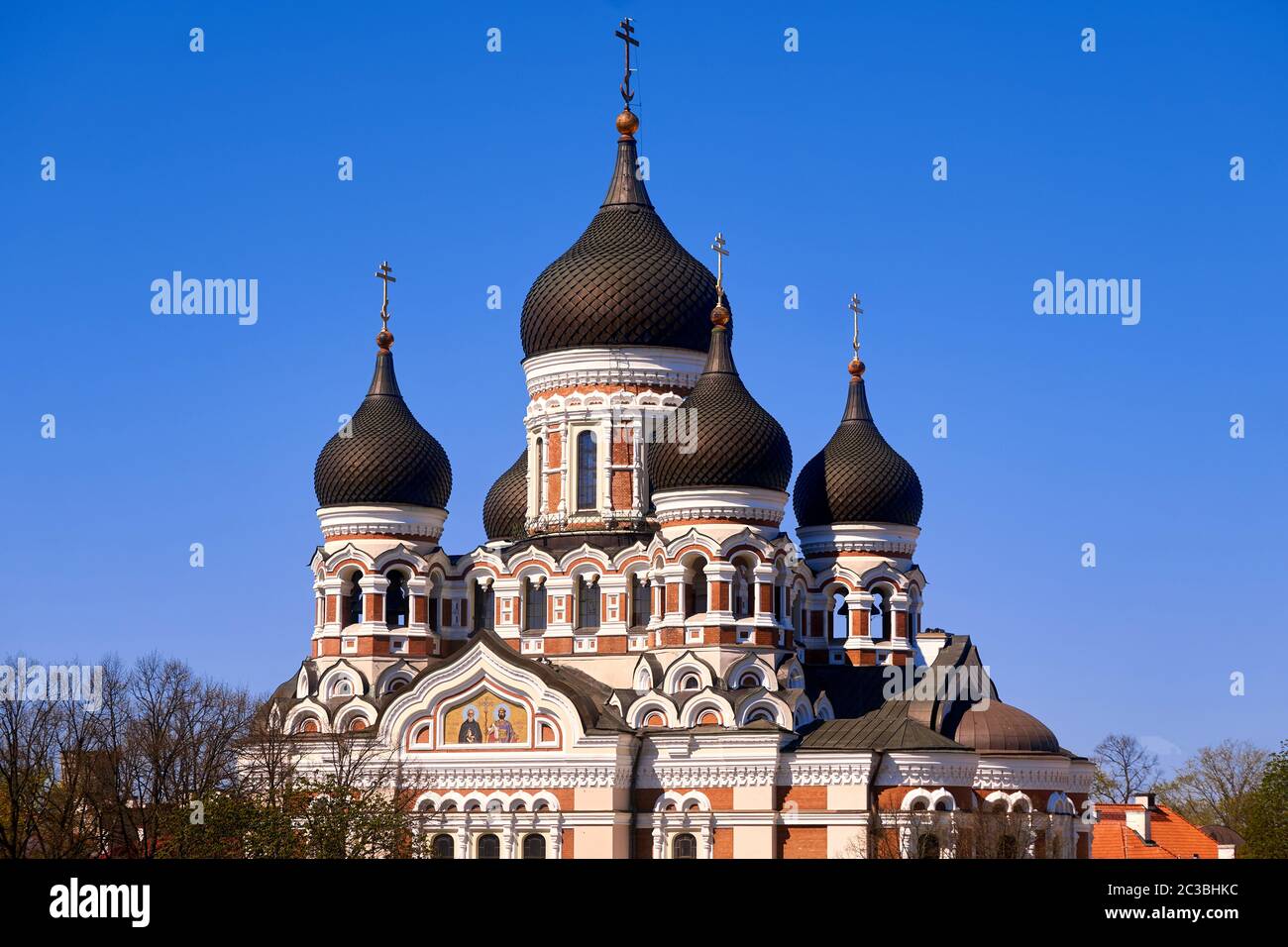 view on Alexander Nevsky Cathedral of capital of estonia Tallinn the ...