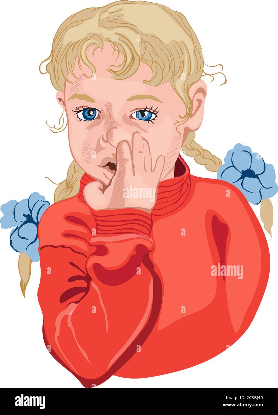 Kid Picking Nose Cartoon