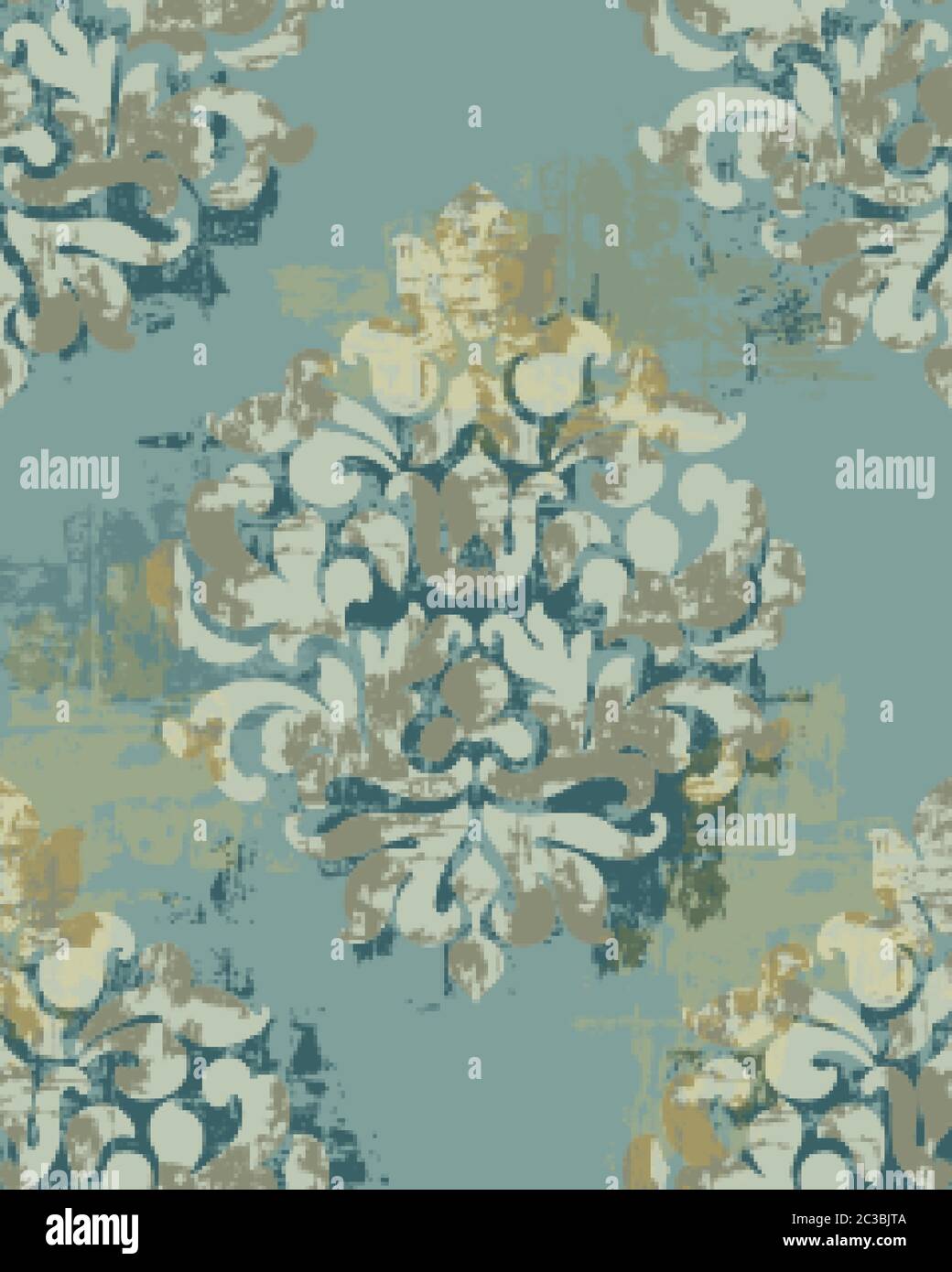 Baroque texture pattern. Floral decoration ornament. Vector Stock ...