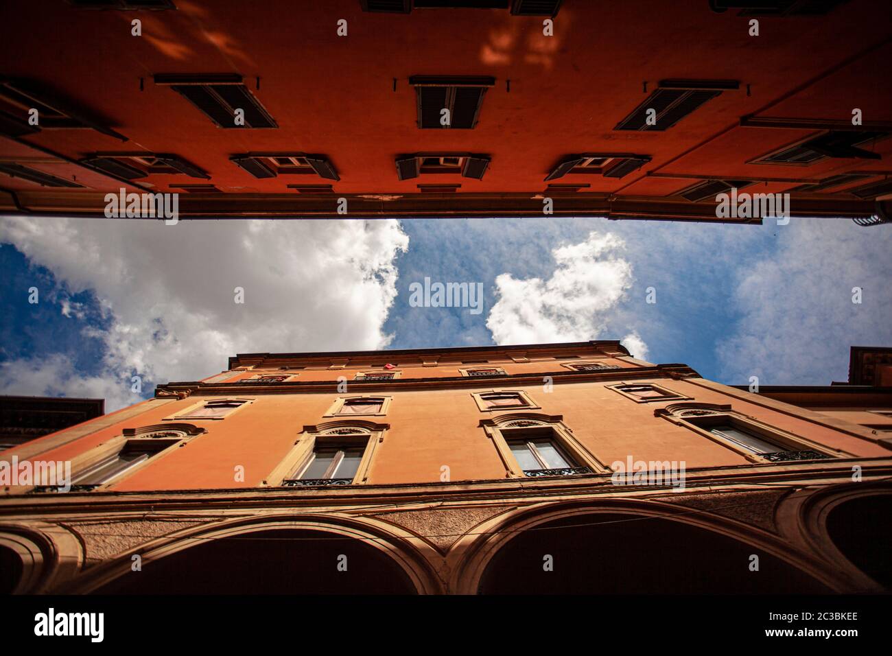 Bologna architecture detail 5 Stock Photo - Alamy