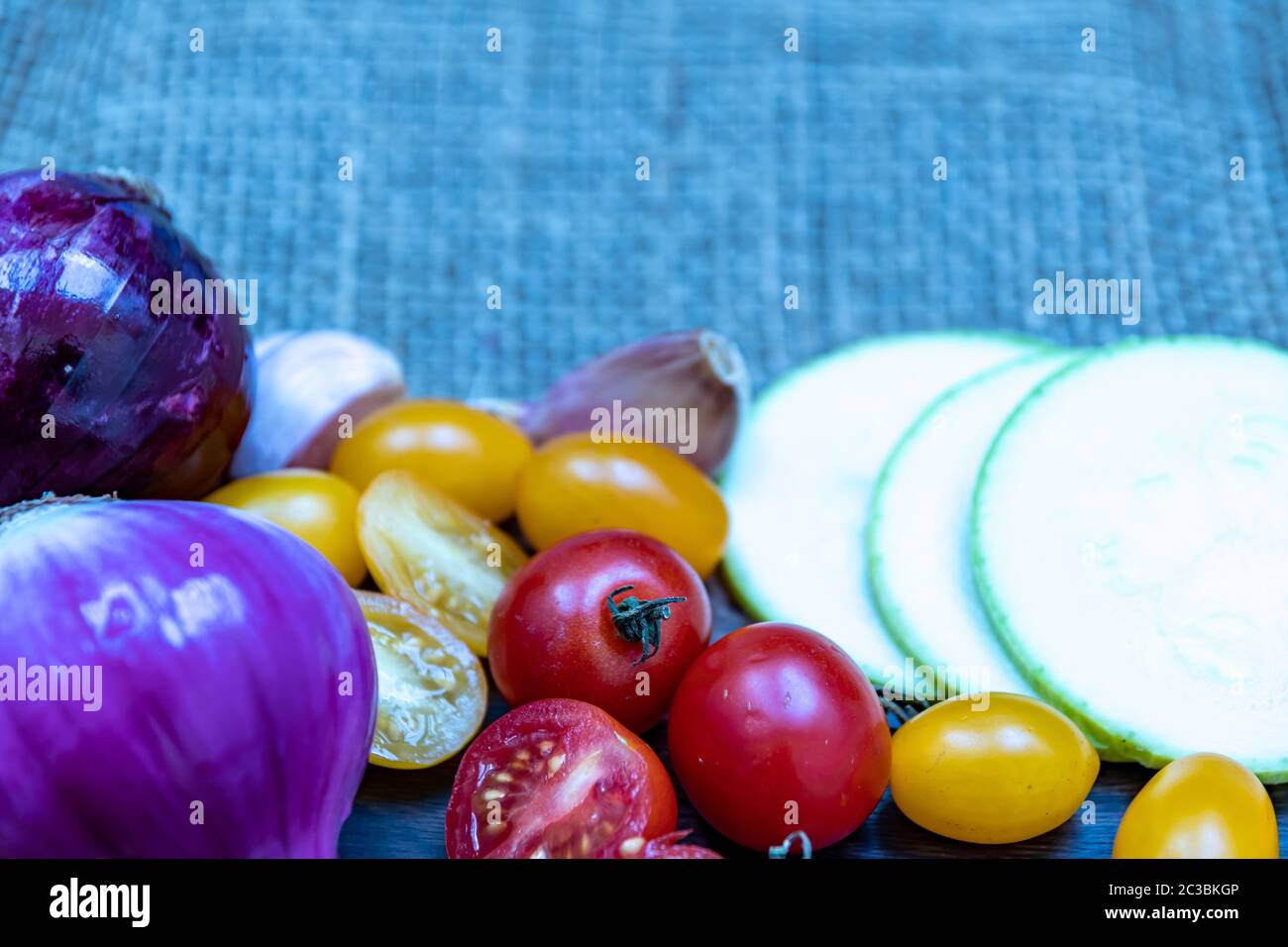 assorted vegetables for a fresh salad Stock Photo - Alamy