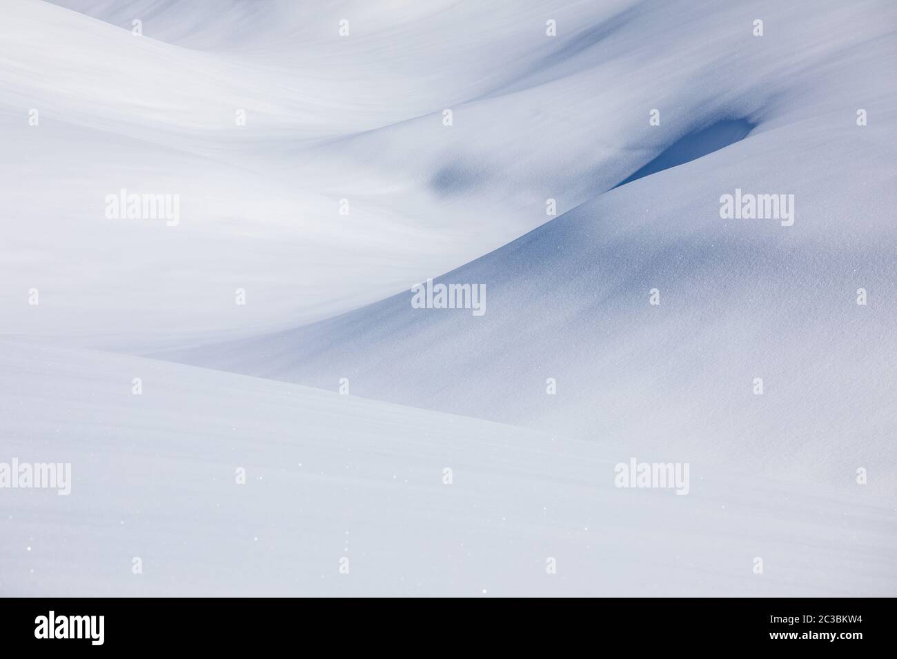 Forms and shape of a snowy alpine landscape Stock Photo - Alamy