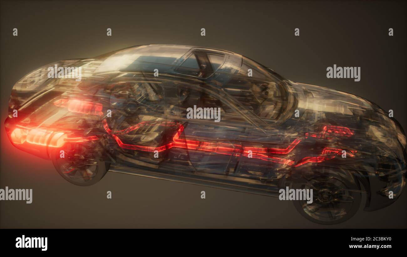 Exhaust System Visible in Car Stock Photo - Alamy