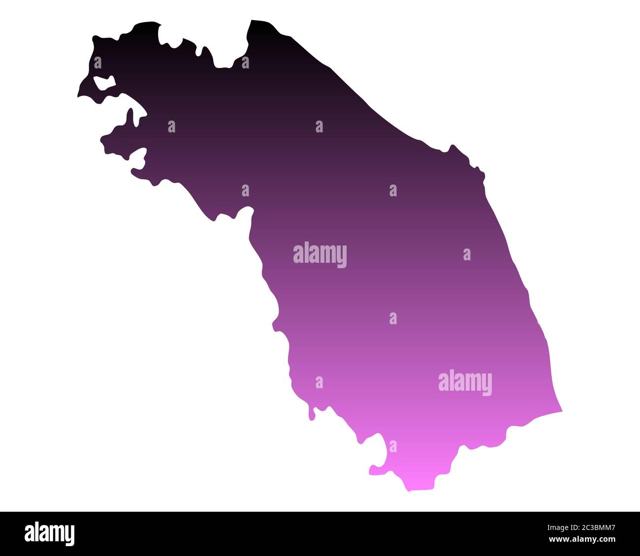 Marche map Cut Out Stock Images & Pictures - Alamy