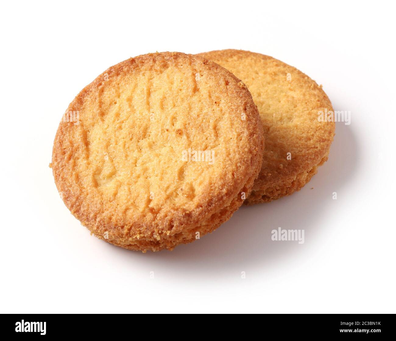 butter cookies isolated on white background Stock Photo - Alamy