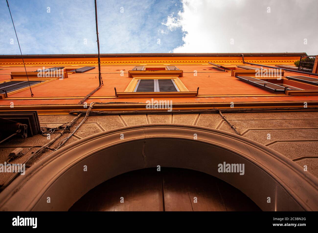 Bologna architecture detail 13 Stock Photo - Alamy