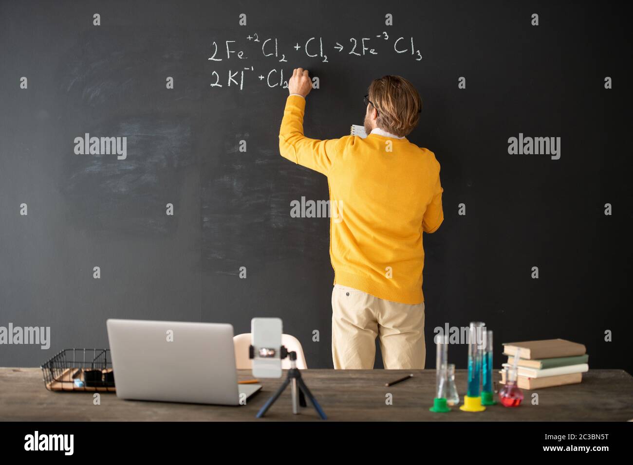 New Teacher From Behind View