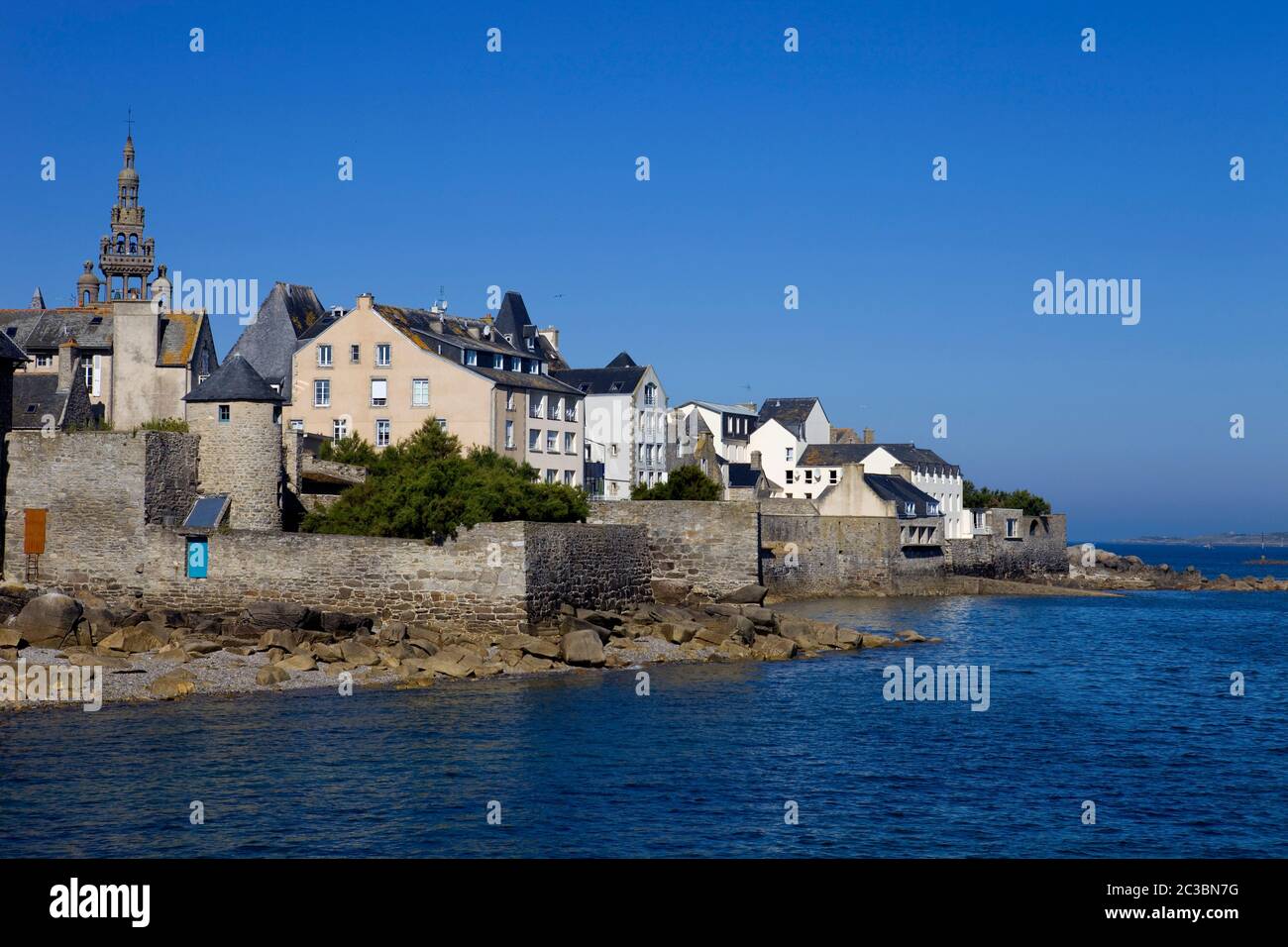 the town of Roscoff in coast of the north of France Stock Photo - Alamy