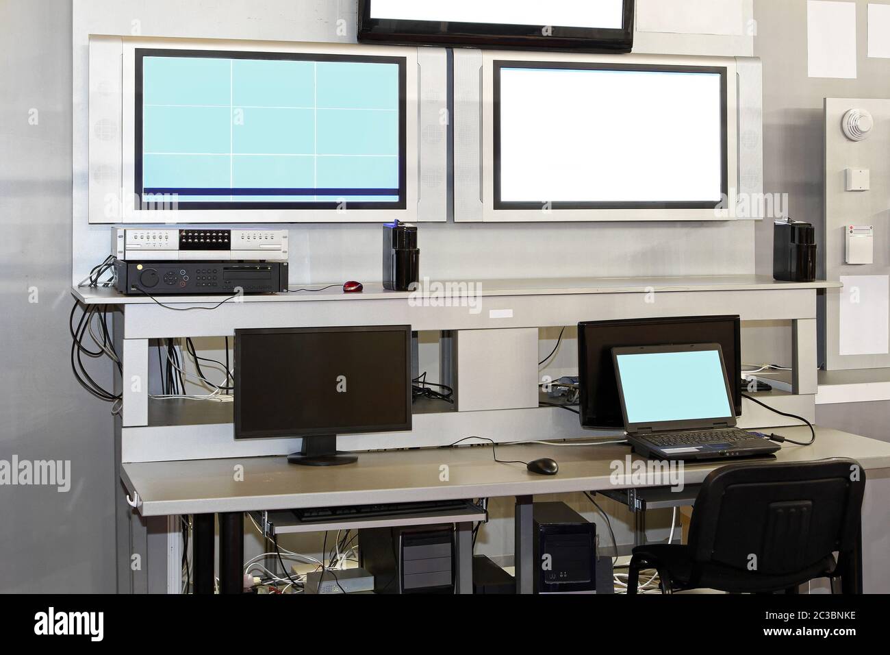 Security surveillance center with monitors and screens Stock Photo - Alamy