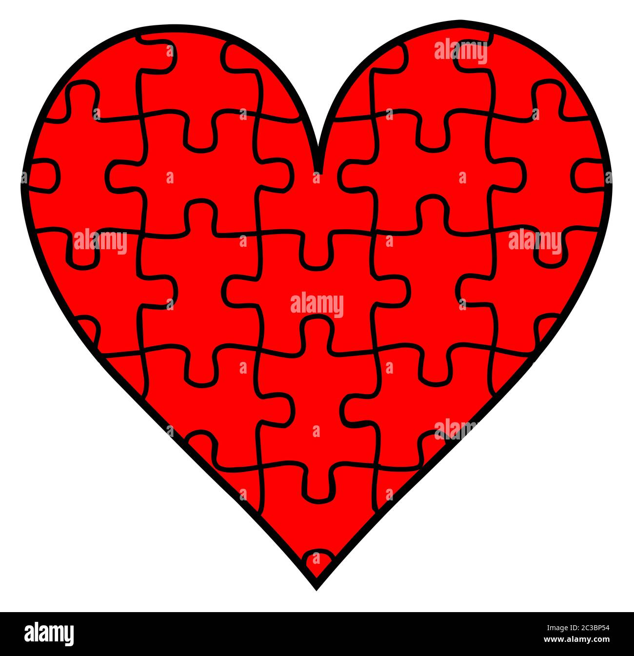 Heart Puzzle Game Glowing Heart Puzzle By Syed Hussain