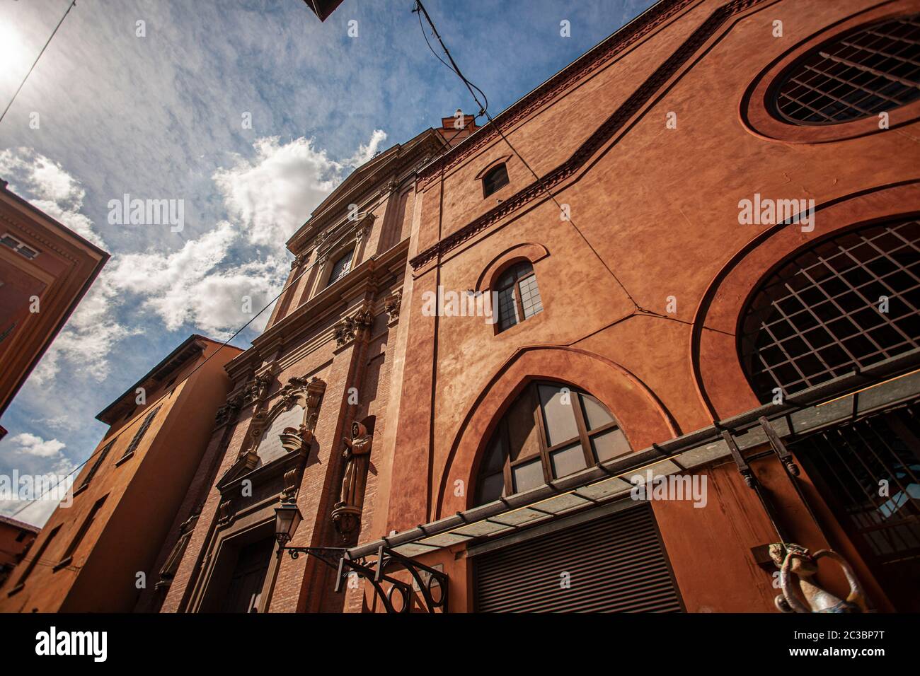 Bologna architecture detail 18 Stock Photo - Alamy