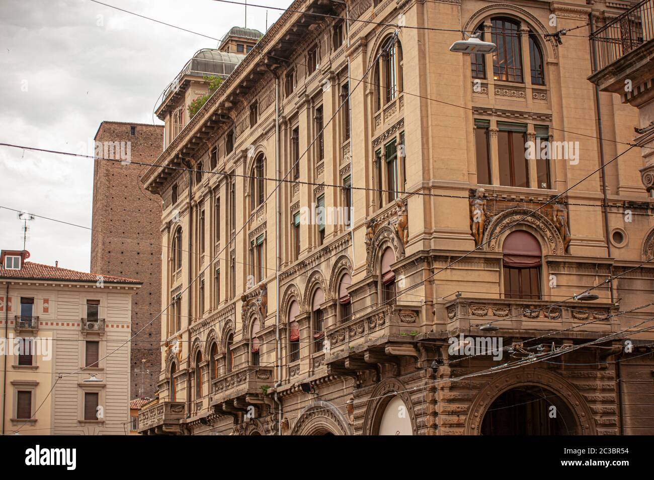 Bologna architecture detail 29 Stock Photo - Alamy