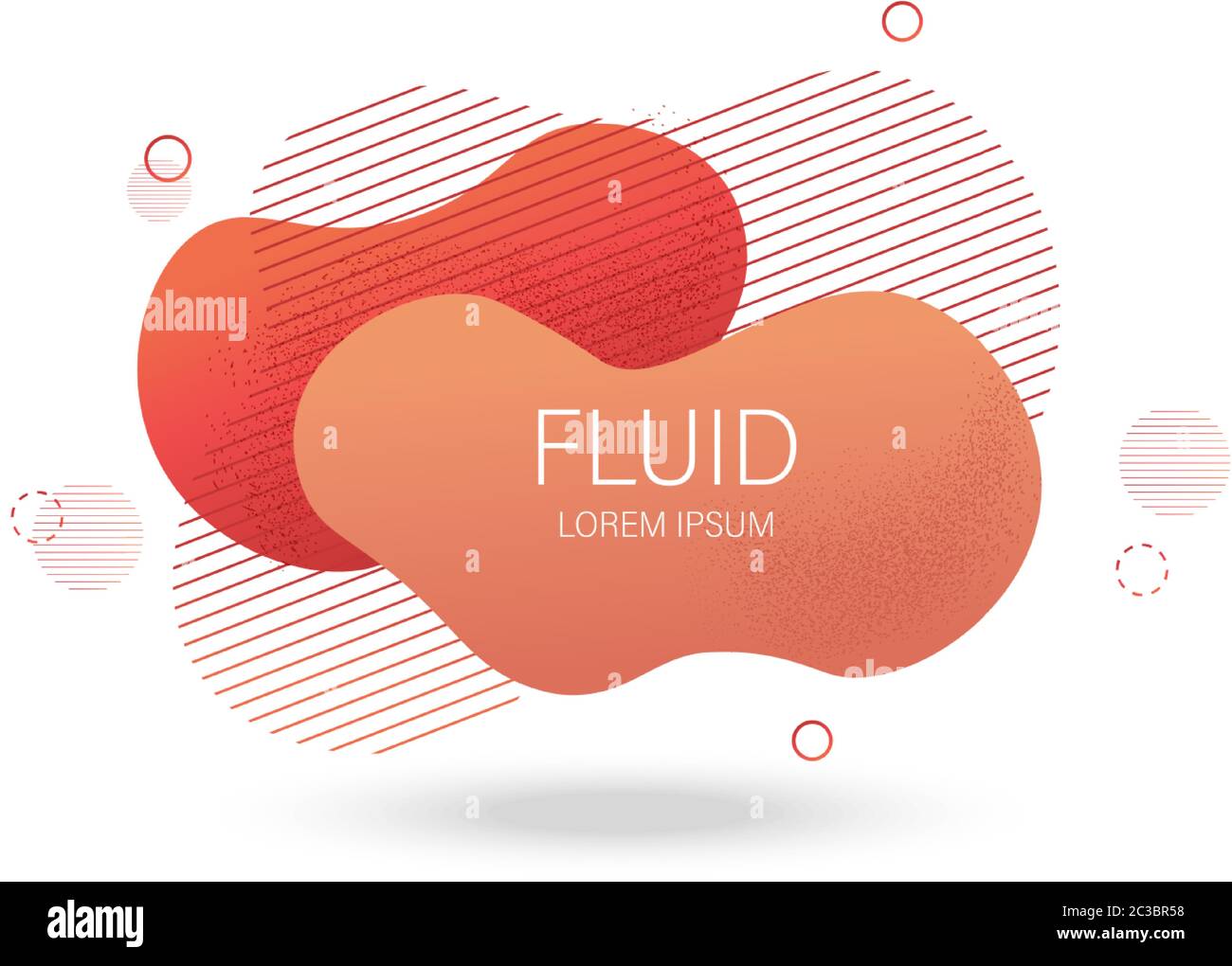 Fluid lines design with colorful red waves and curly lines. Futuristic ...