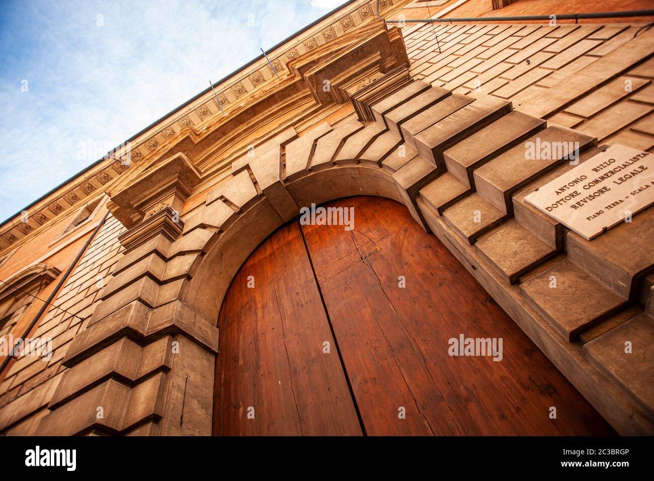Bologna architecture detail 14 Stock Photo - Alamy