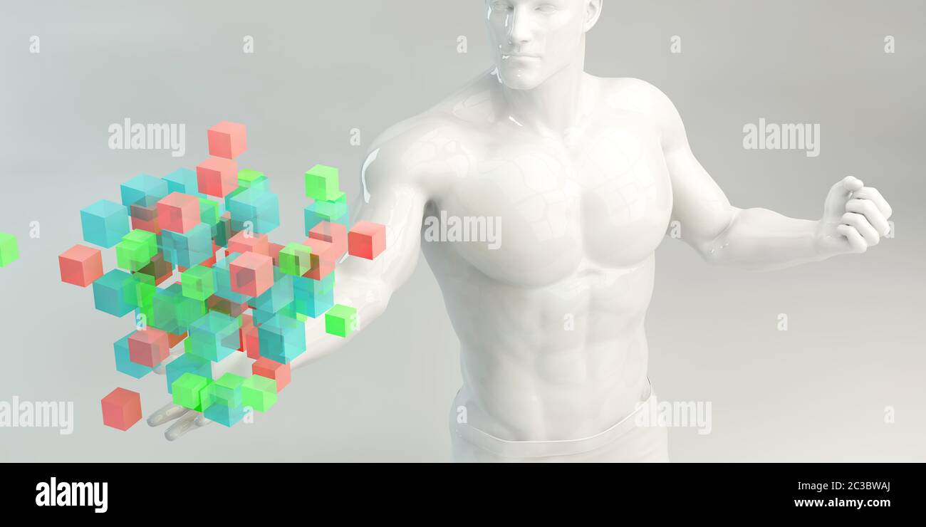 Innovation Concept as an Abstract Presentation Background Stock Photo ...