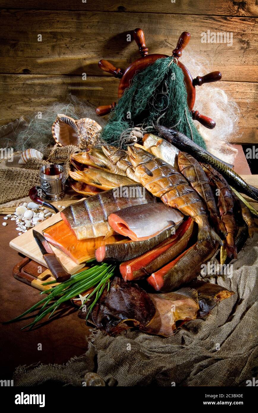 Still life with fish hi-res stock photography and images - Alamy