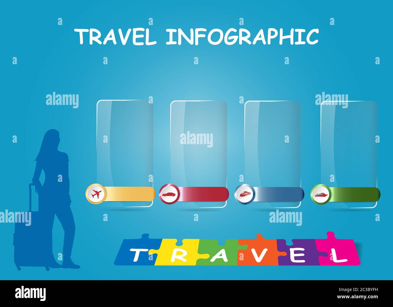 Modes of transport infographic template concept vector ready for your ...