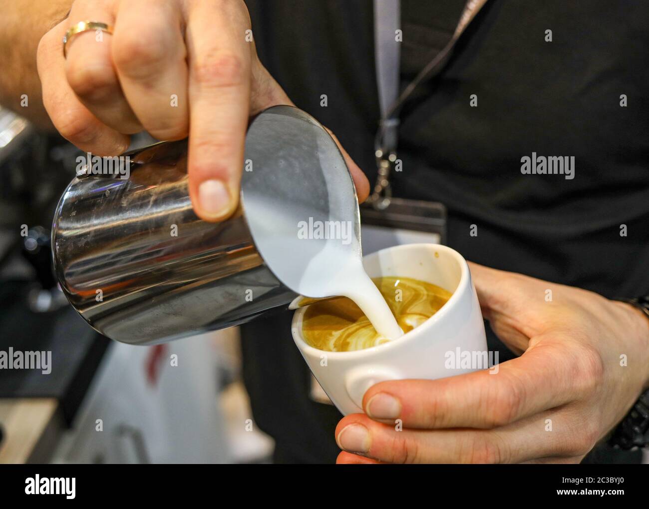 Barista techniques hi-res stock photography and images - Alamy
