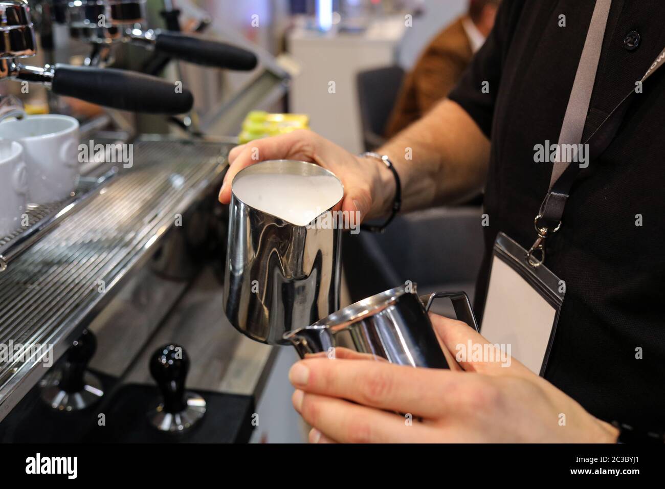 Barista techniques hi-res stock photography and images - Alamy