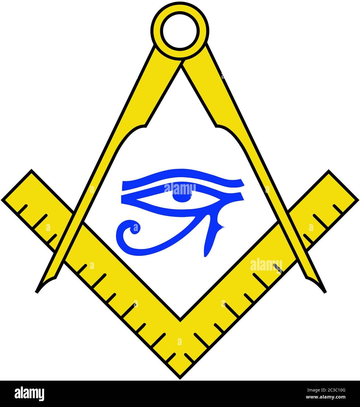 square and compass masonic horus eye occultism sacred society ...