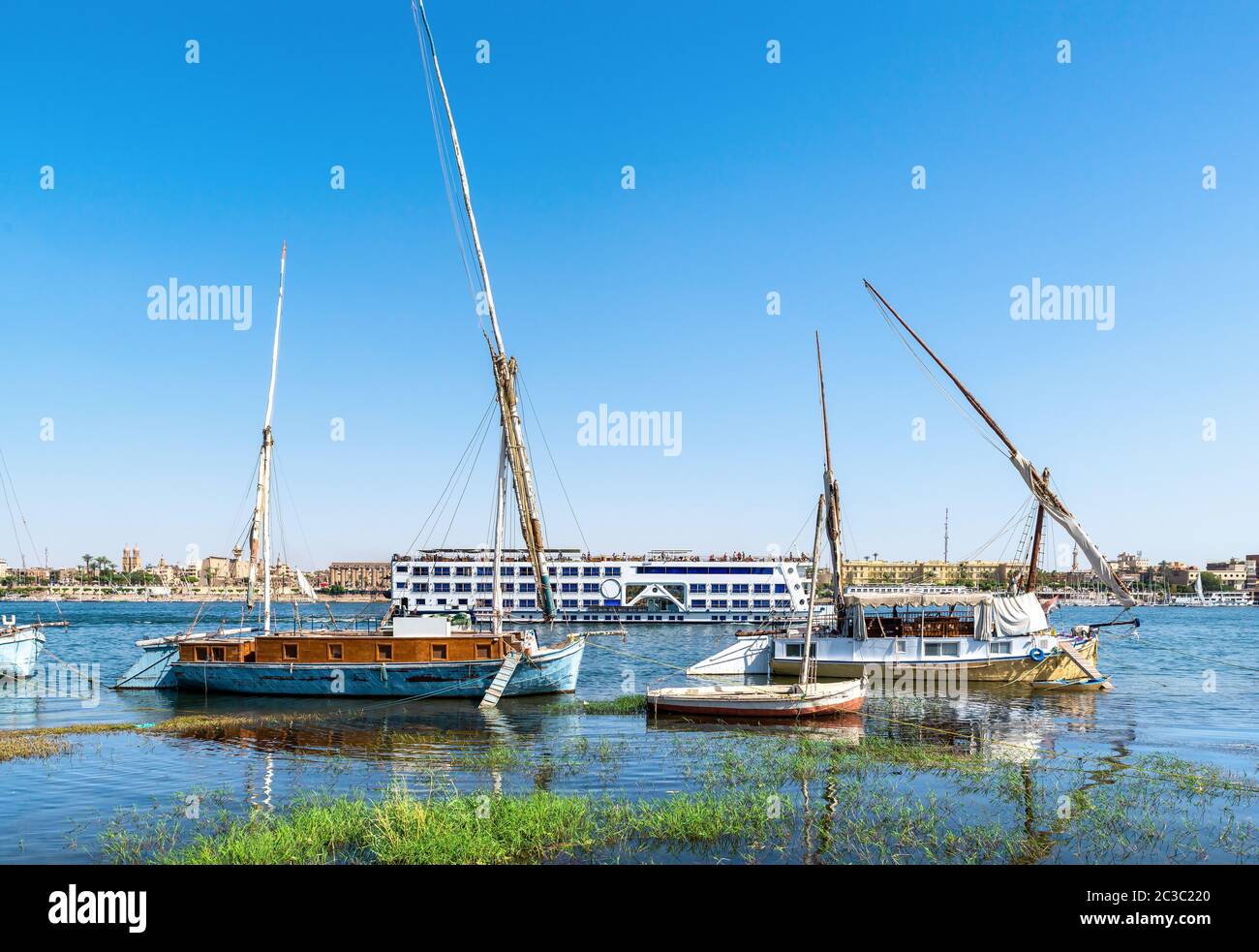 Nile River off the coast of Luxor Stock Photo - Alamy