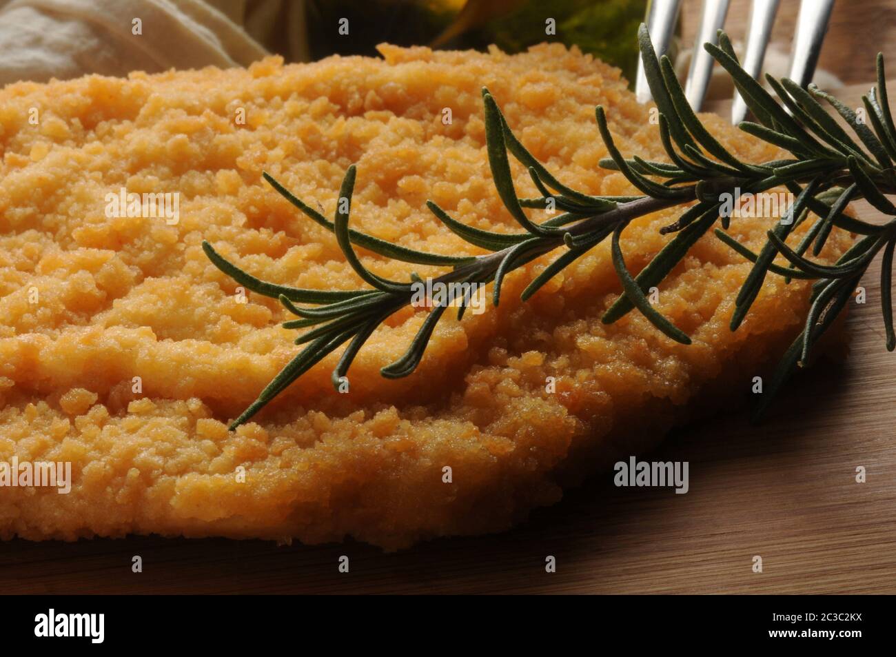 Chicken cotoletta with scamorza cheese Stock Photo - Alamy