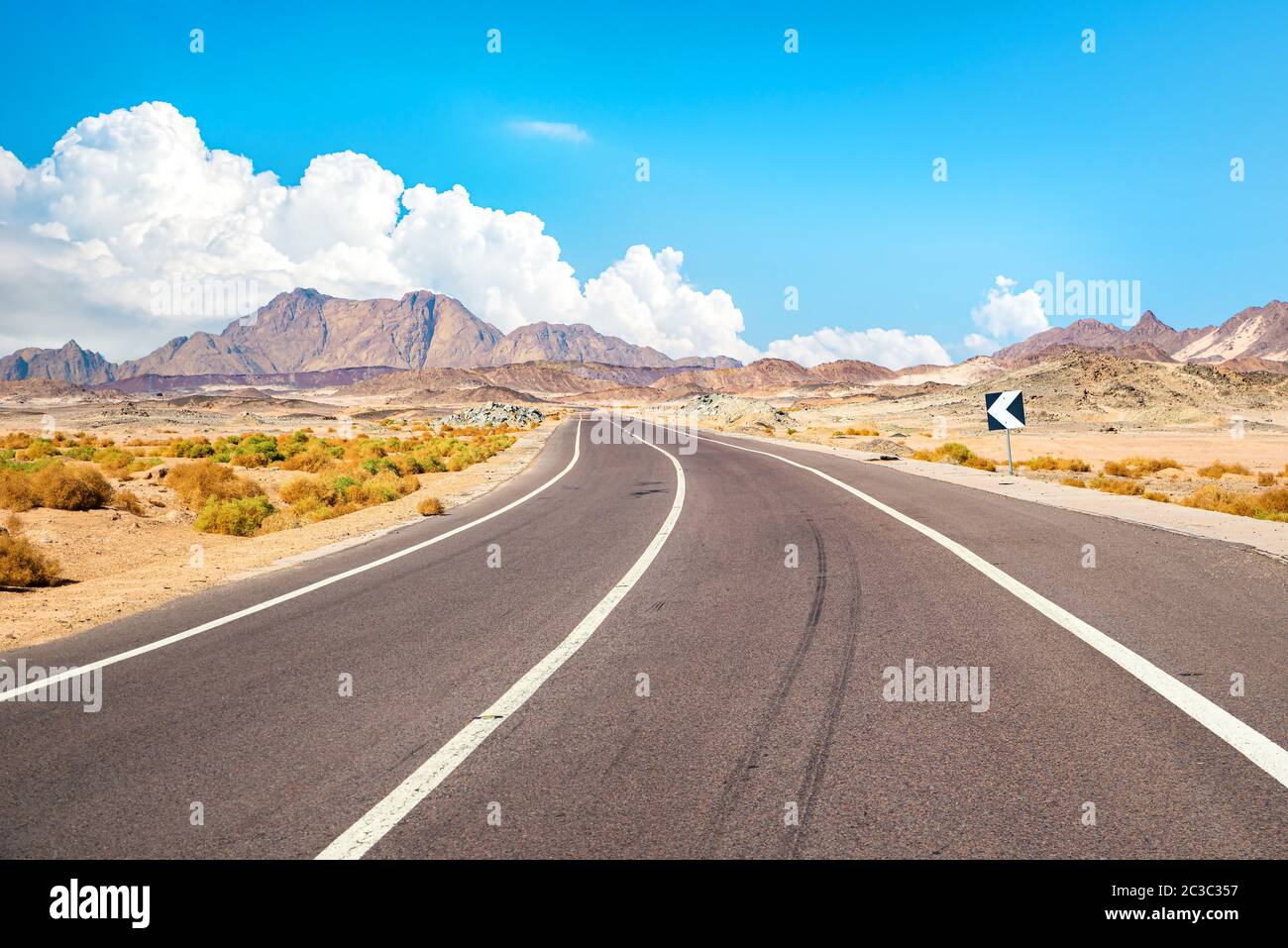 Road in the mountains of the Egyptian desert Stock Photo - Alamy