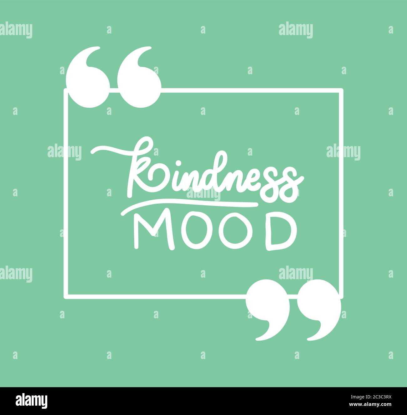 kindness mood design of Quote phrase text and positivity theme Vector ...