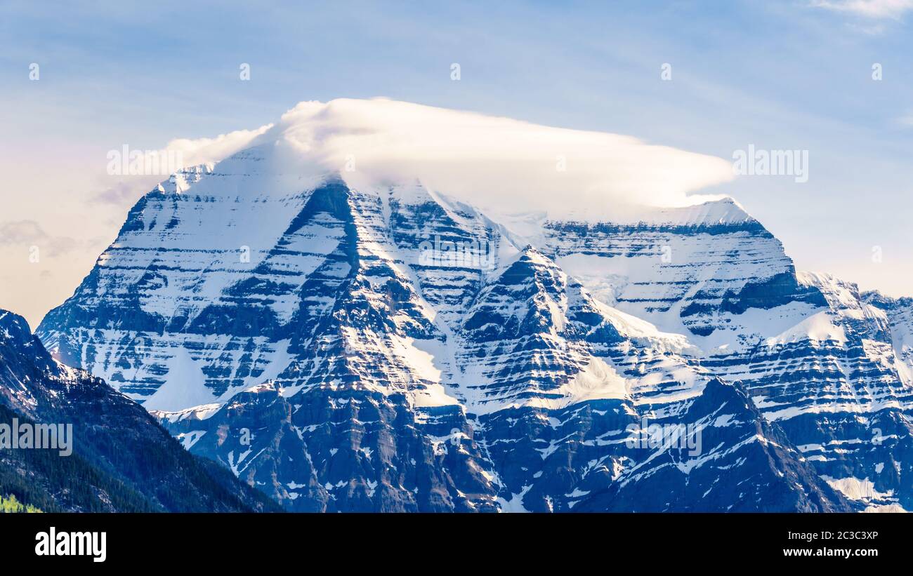 Cloud Blanket over Mount Robson, the highest mountain in the Canadian ...