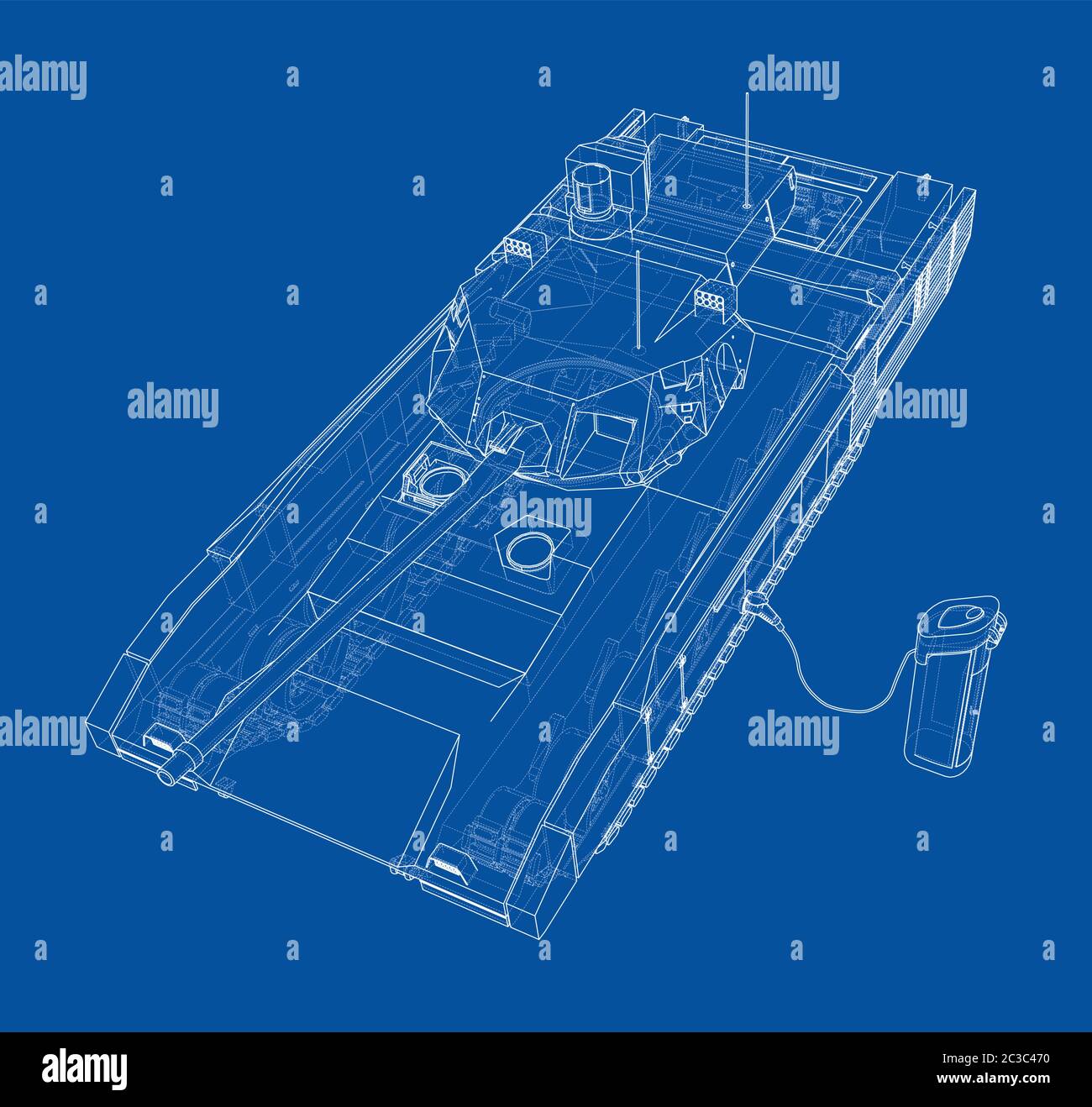 Electric Tank Charging Station Sketch. Vector Stock Vector Image & Art ...