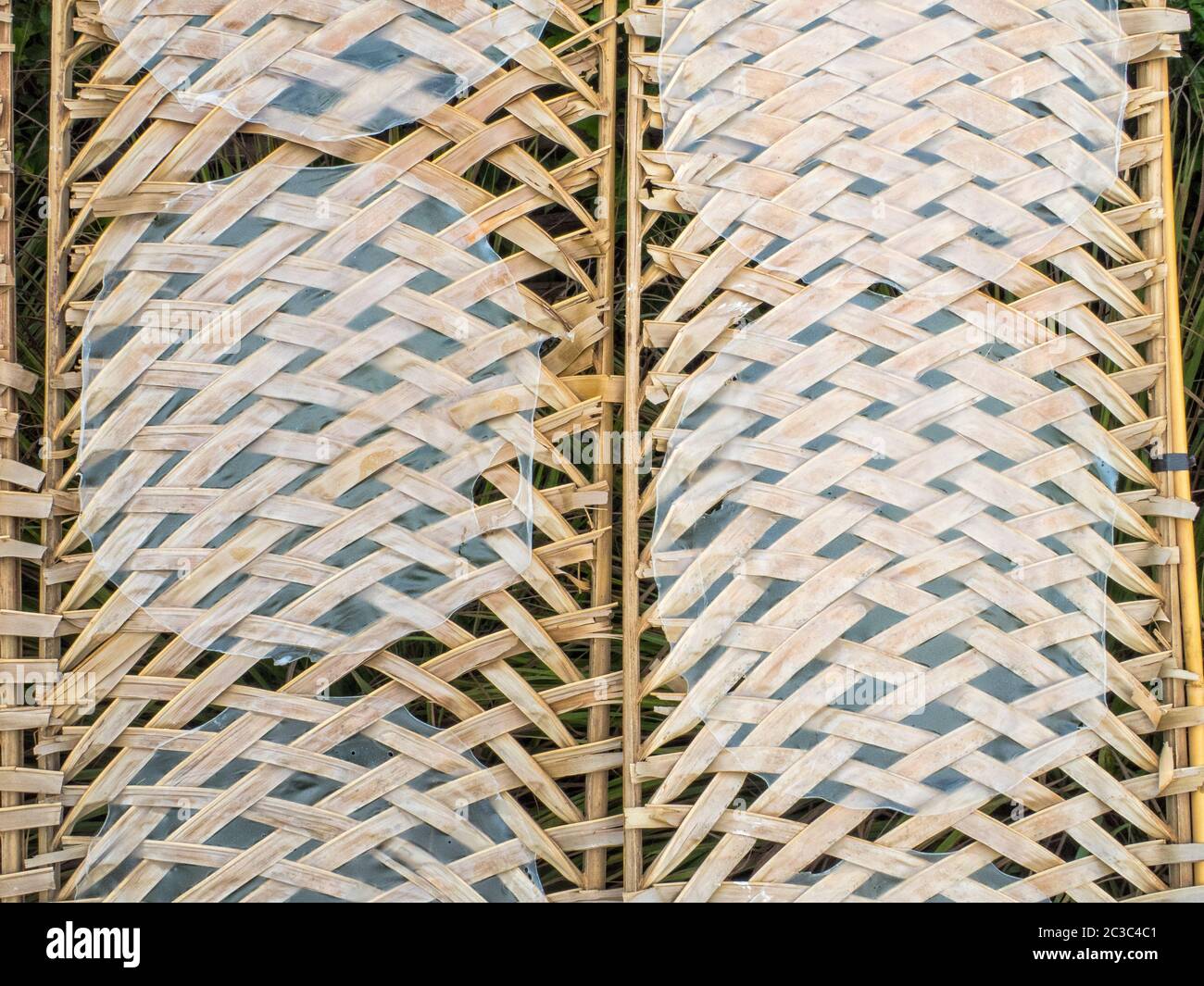 Bamboo drying racks hi-res stock photography and images - Alamy