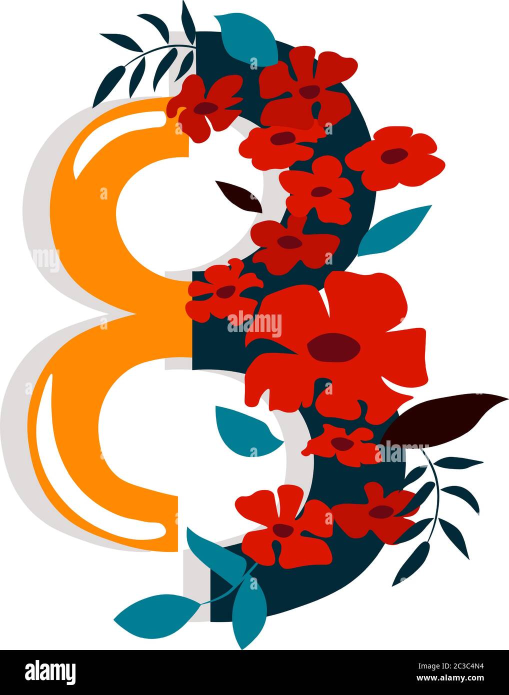 Type of lily Stock Vector Images - Alamy